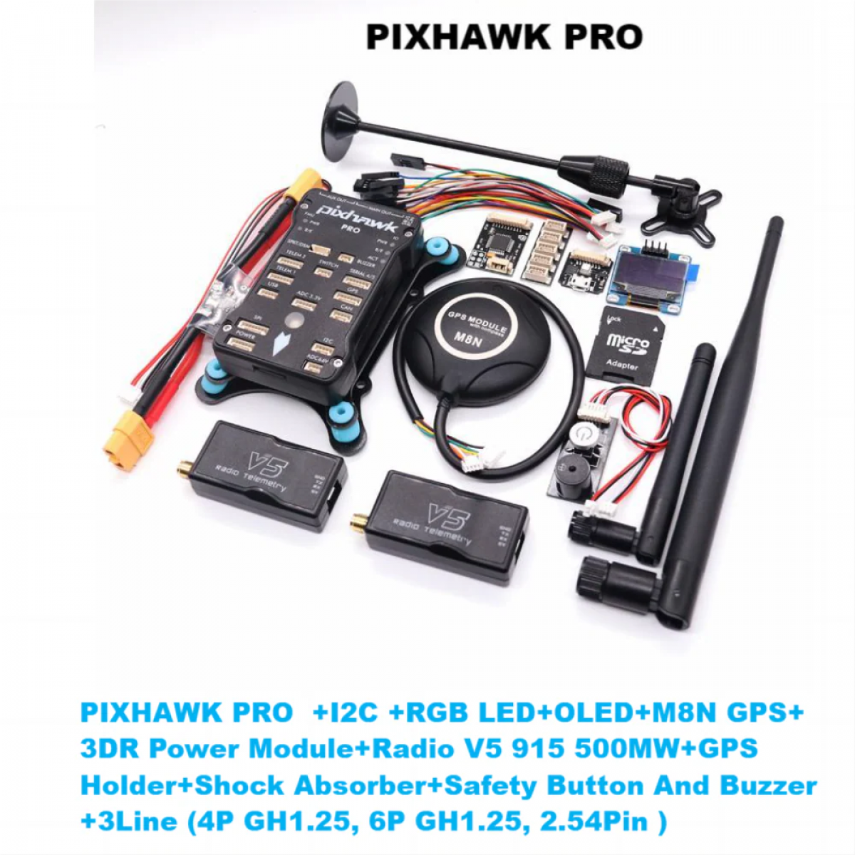 Контроллер автопилота Pixhawk PX4 PRO PIX 32 Bit для квадрокоптера ...